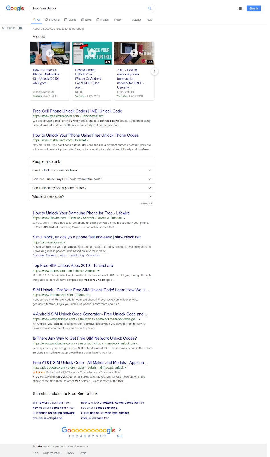 Free Sim Unlocker Case Study - EZ Rankings